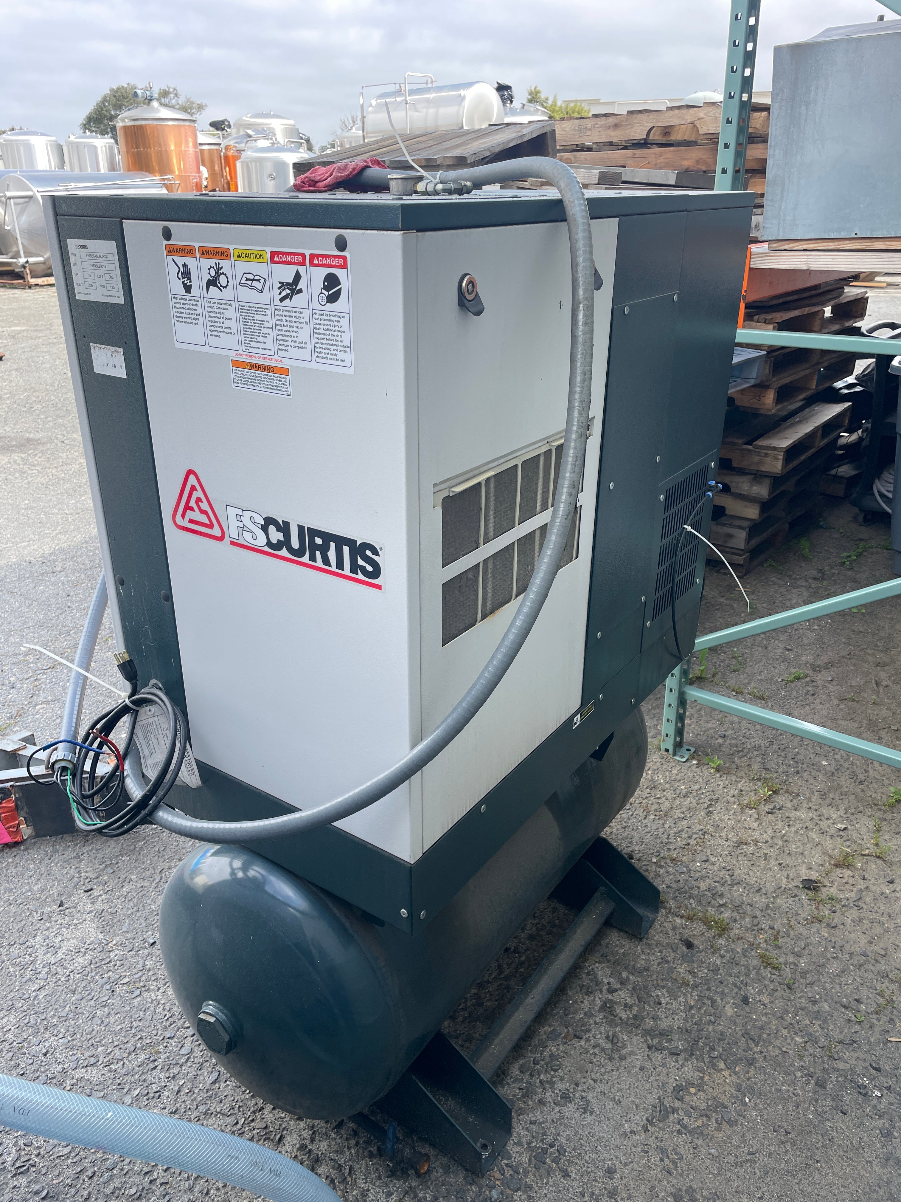 7.5hp FS Curtis Rotary Screw Air Center – Beverage Equipment Traders